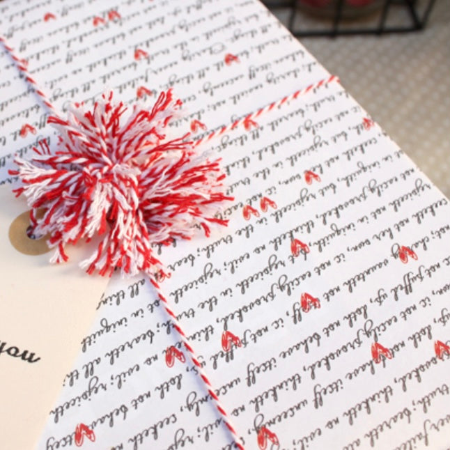 Wrapping Paper Set - Love Note – Hanji Gifts