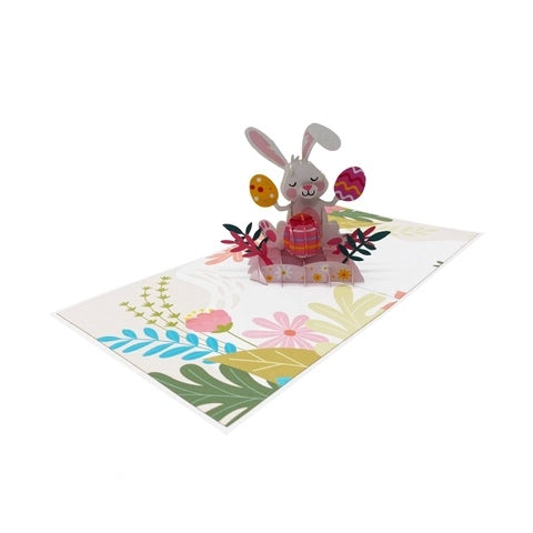 Pink Easter Bunny - Pop Up Card – Hanji Gifts