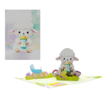 Baby Lamb - Pop Up Card – Hanji Gifts