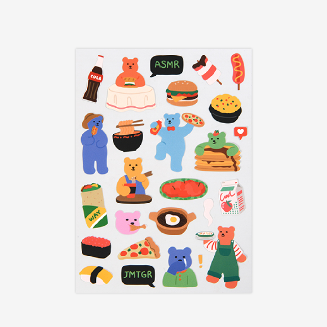 Remover Sticker (Jelly Bear) - 06 Mukbang – Hanji Gifts