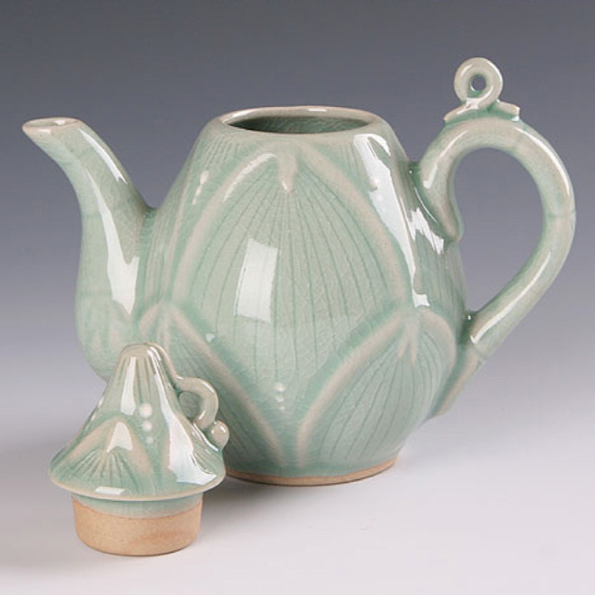 Celadon Lotus Tea Pot – Hanji Gifts