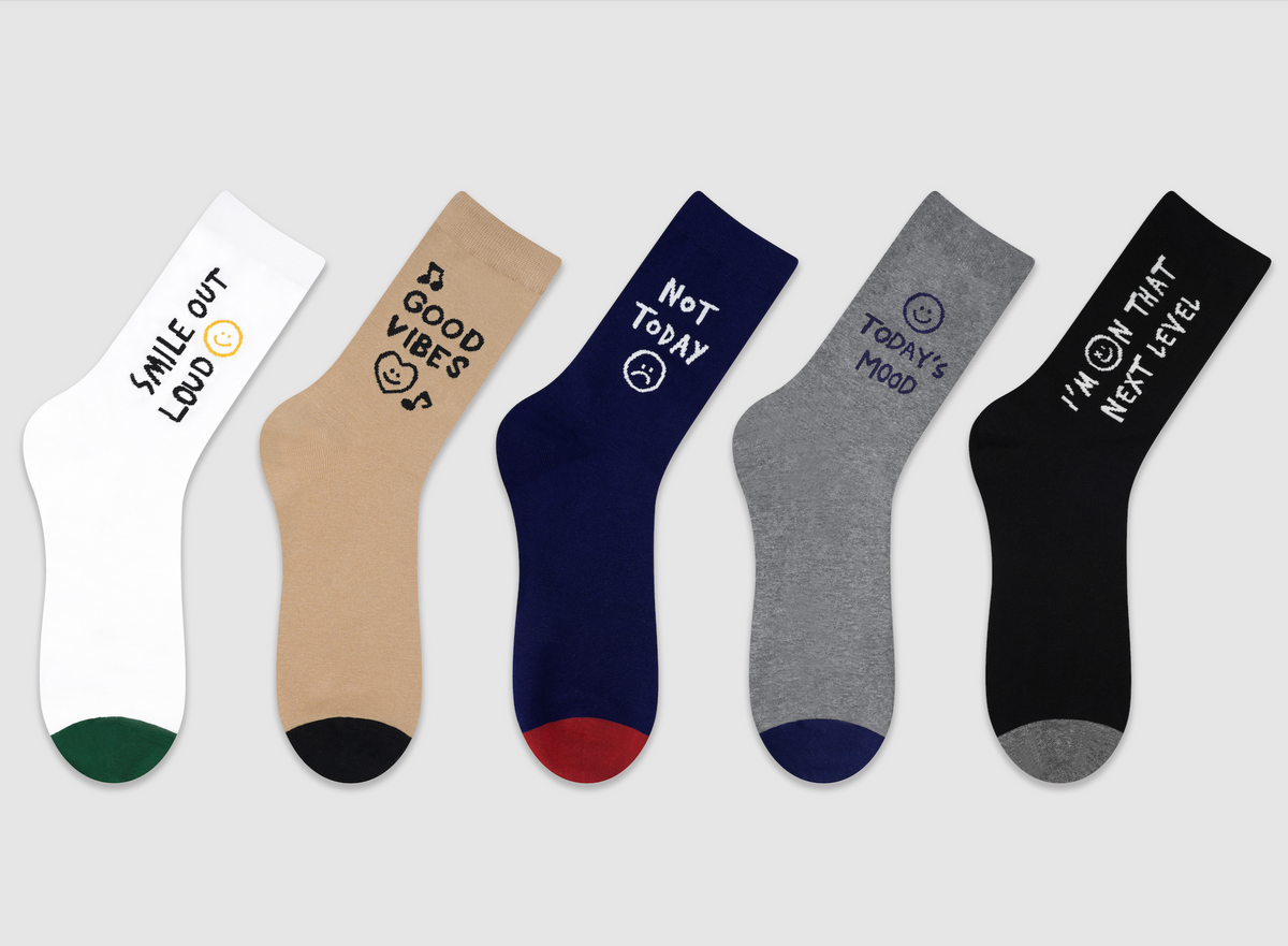 Today Mood Socks - Crew (L) – Hanji Gifts