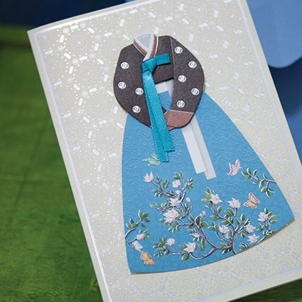 Butterfly Hanbok - Greeting Card – Hanji Gifts